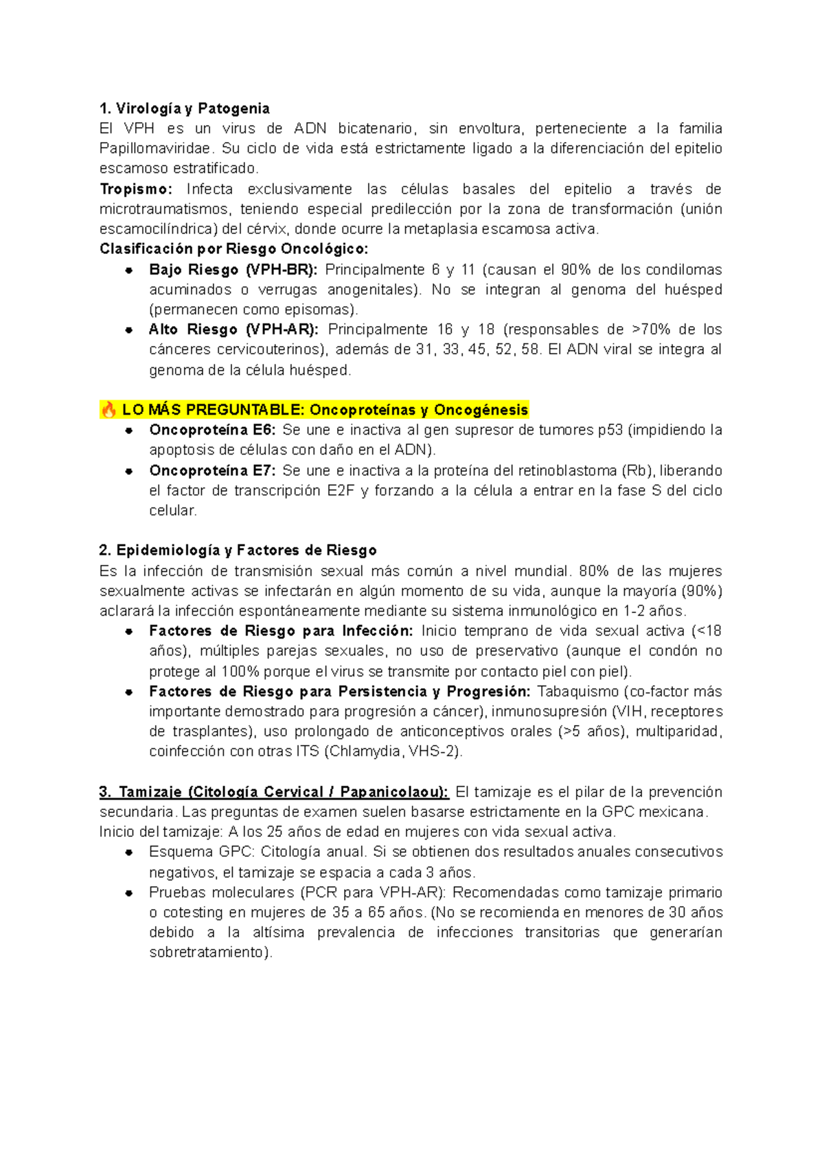 33. Infección de VPH: Apuntes de Ginecología y Obstetricia - Grupo 4805 ...