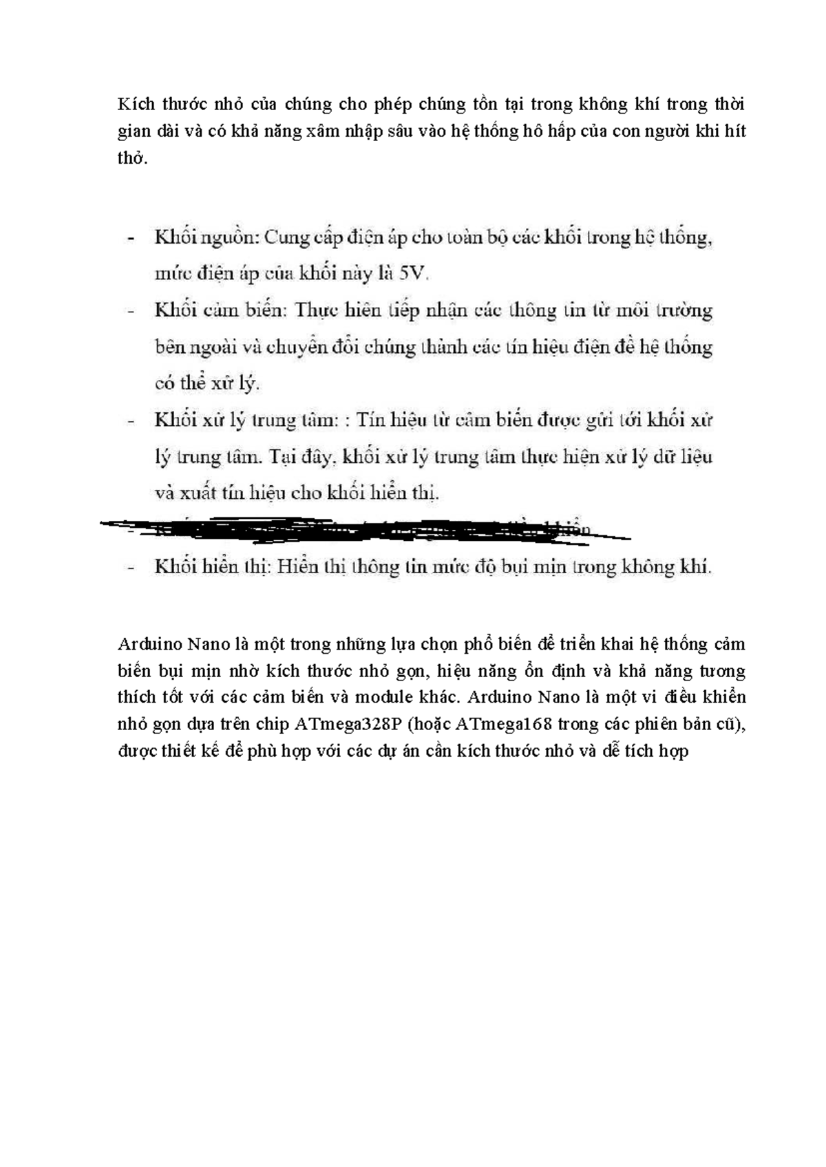 Hệ thống Cảm biến Bụi Mịn với Arduino Nano và LCD 1602 - Studocu