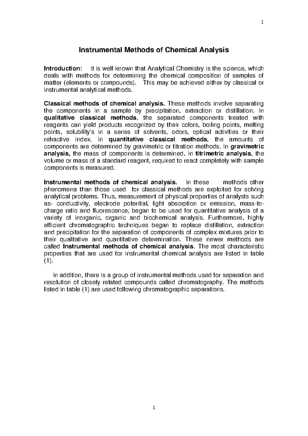 15594 CH403 - Lectures on Instrumental Methods in Chemical Analysis ...