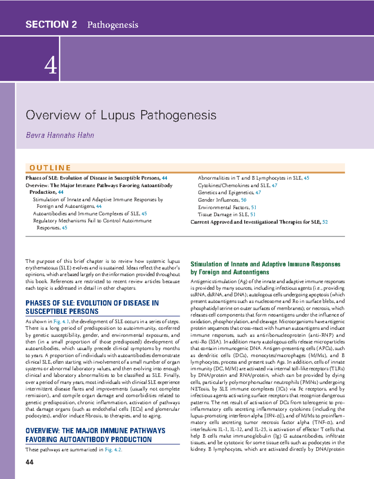 LES 1 - Overview of Lupus Pathogenesis and Immune Mechanisms - Studocu