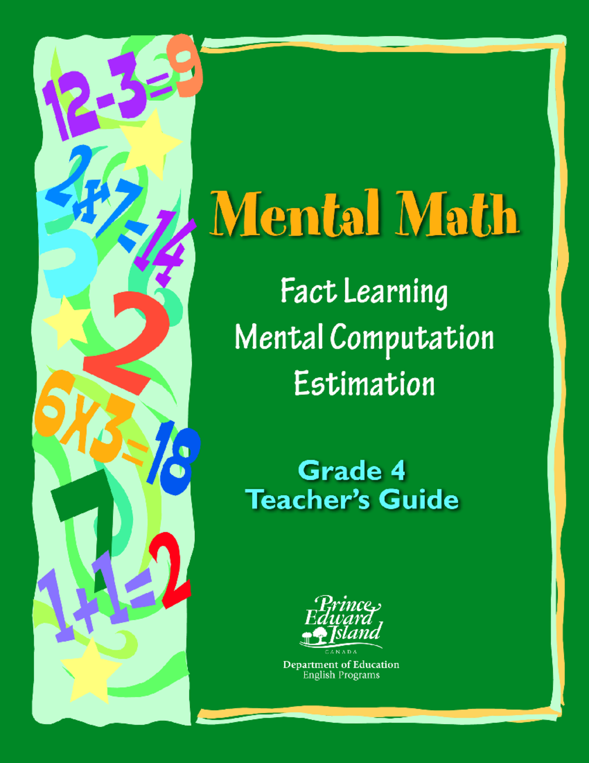 Grade 4 Mental Maths Teachers Guide - Mental Math Fact Learning Mental ...