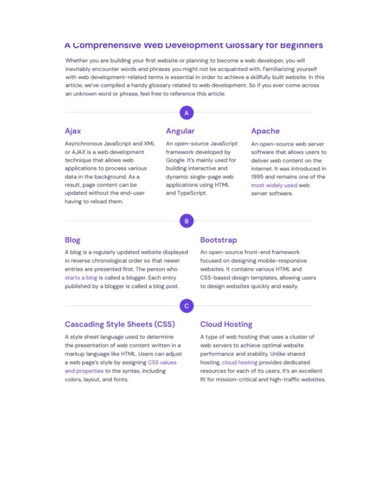 Web Development Grossarry - Familiarizing yourself with web terms is ...