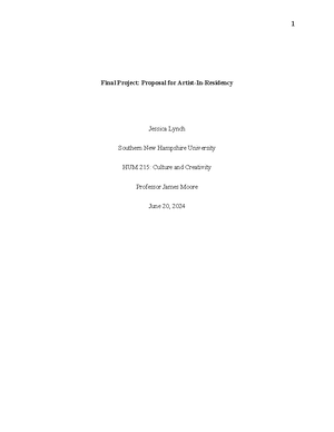 HUM215 6 Journal - 6-2 Journal: Interpretation of a Creative Work HUM ...