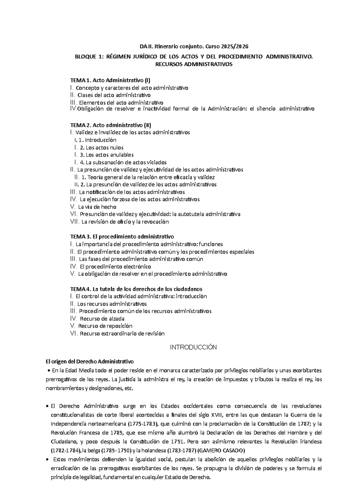 Apuntes ADMI TEMA 1-4: Régimen Jurídico y Procedimiento Administrativo ...