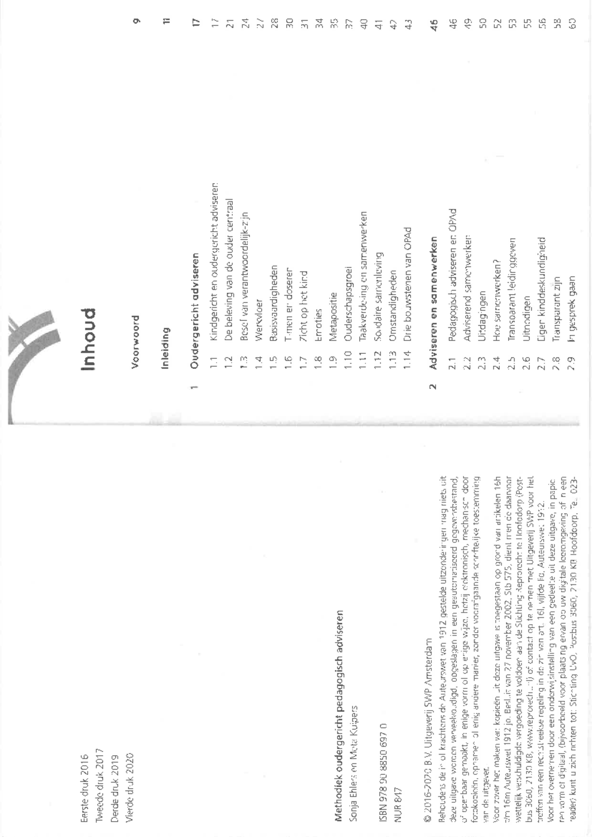 Opad boek - Boek digitaal - : 2016 Inhoud uk 2017 2019 k 2020 Voorwoord ...