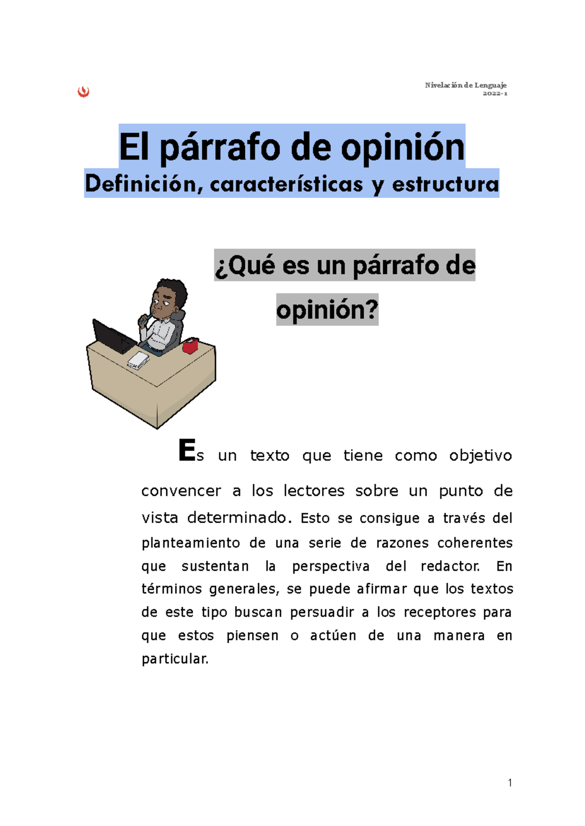 Párrafo de Opinión: Definición, Características y Estructura ...