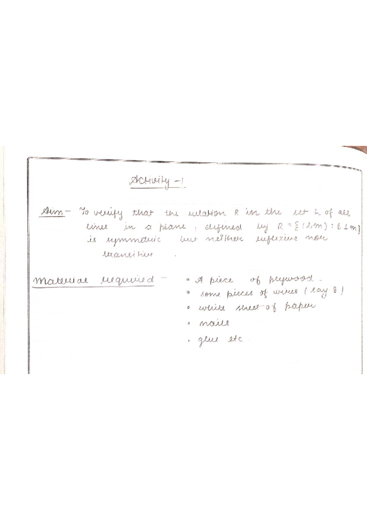 Experiment Report: Symmetric and Transitive Relations in Geometry (MATH ...