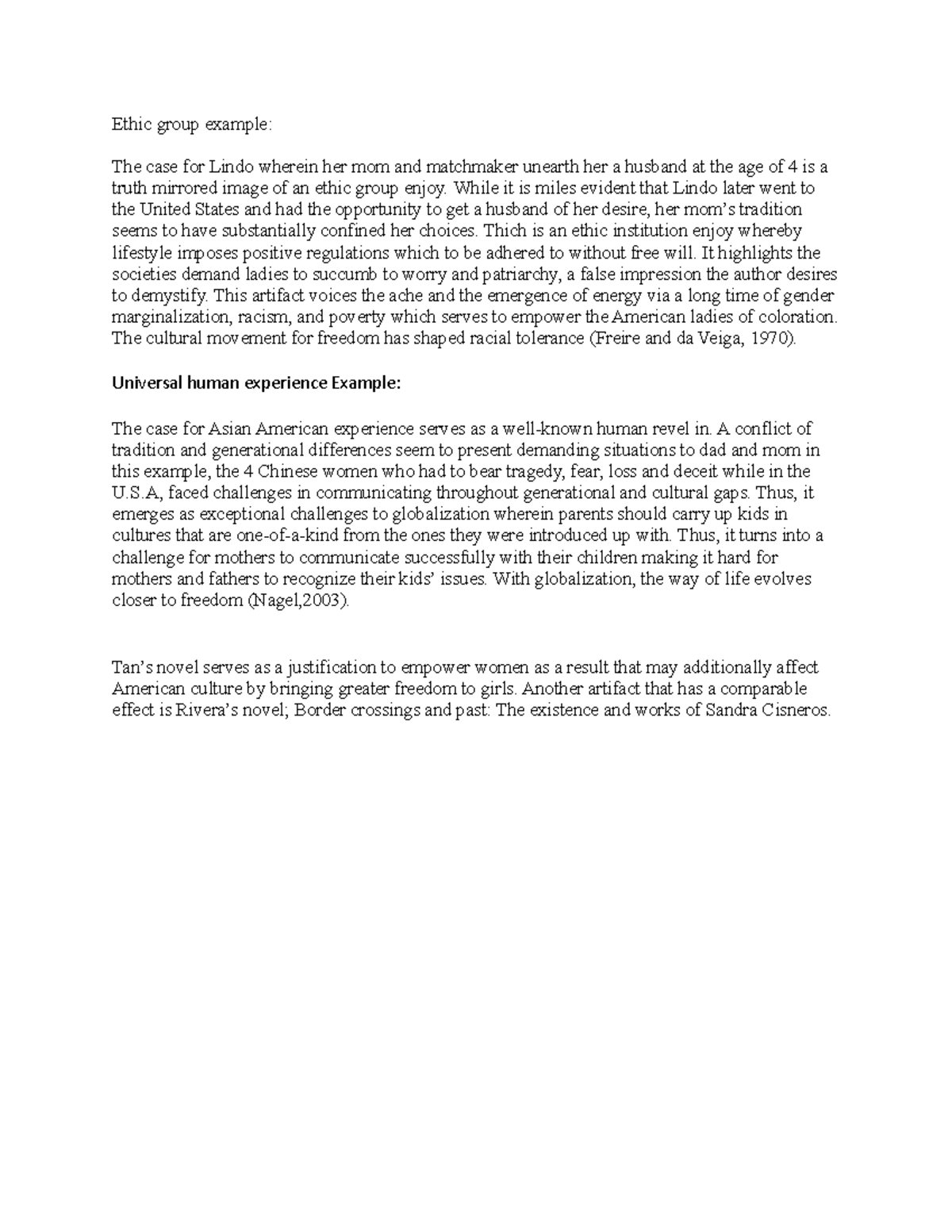 7-3 relation human Ethic group example: - Ethic group example: The case ...