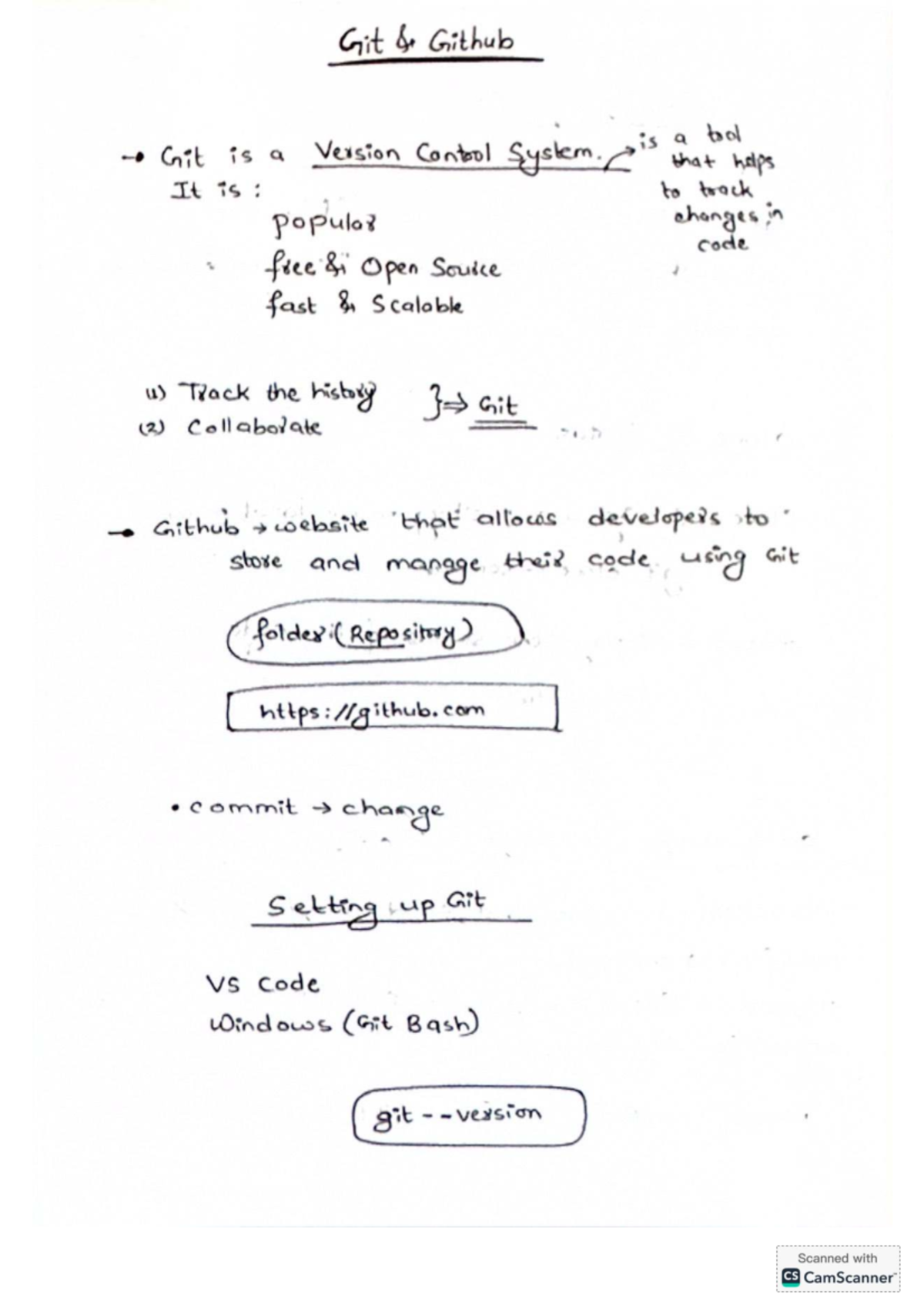 Git & Github: Version Control System Overview and Commands - Studocu