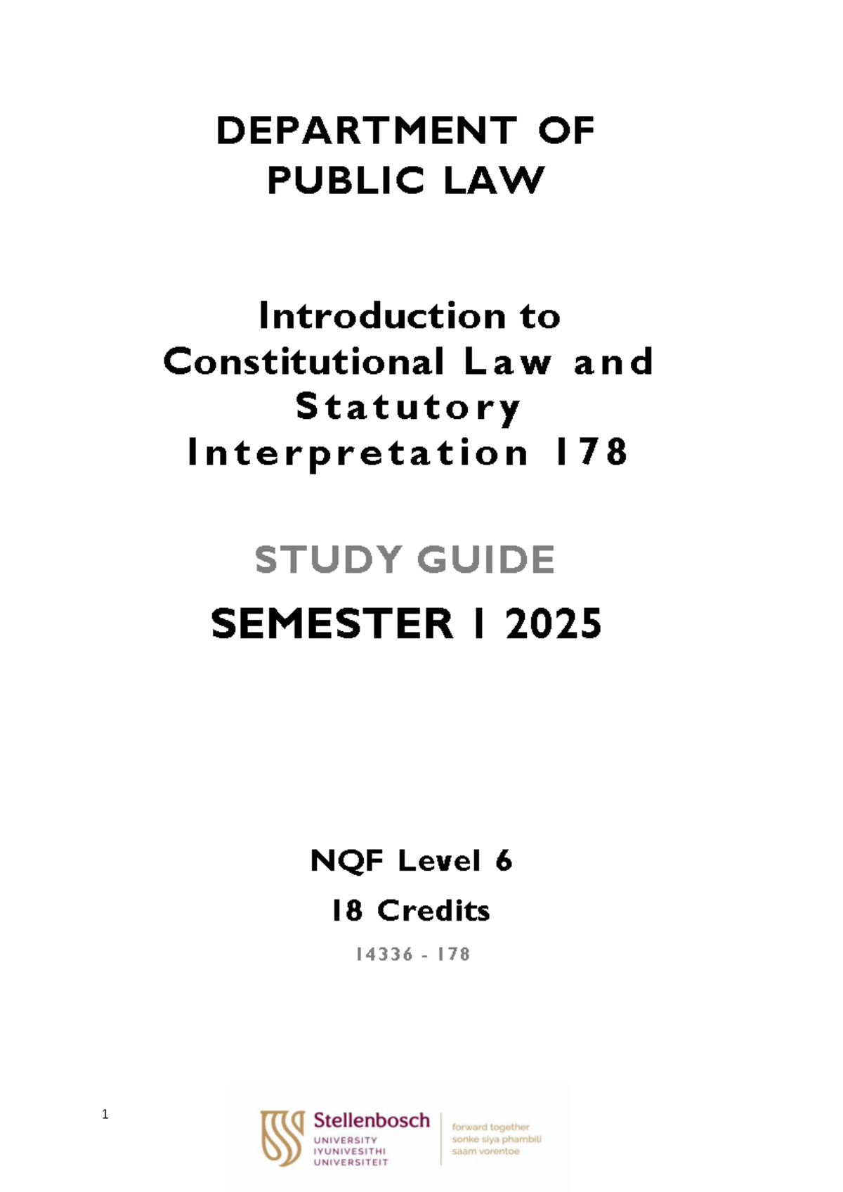 Introduction to Constitutional Law & Statutory Interpretation 178 Study ...