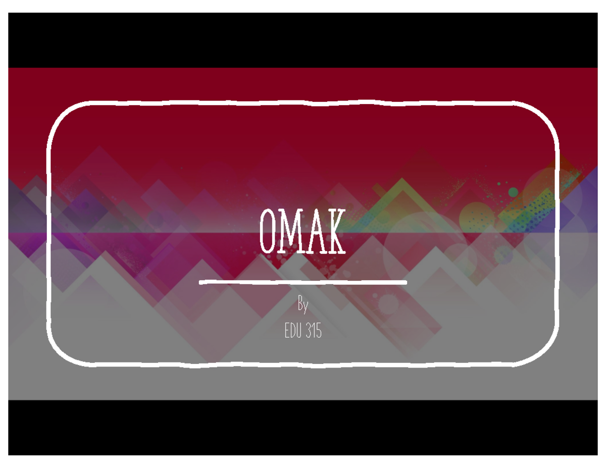 EDU 315: Exploring Omak Community Demographics & Activities - Studocu