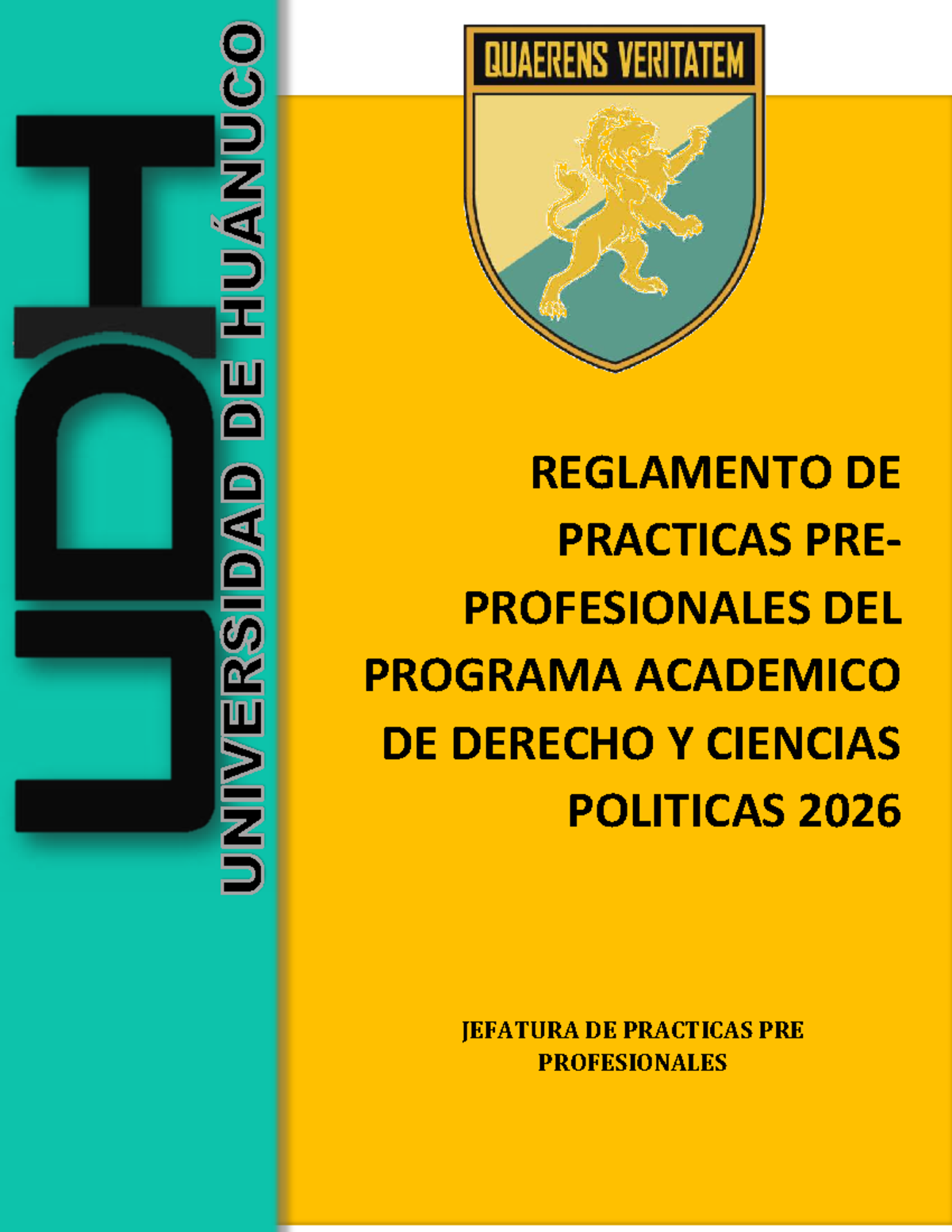 Reglamento de Prácticas Pre Profesionales 2026 - Derecho y Ciencias ...