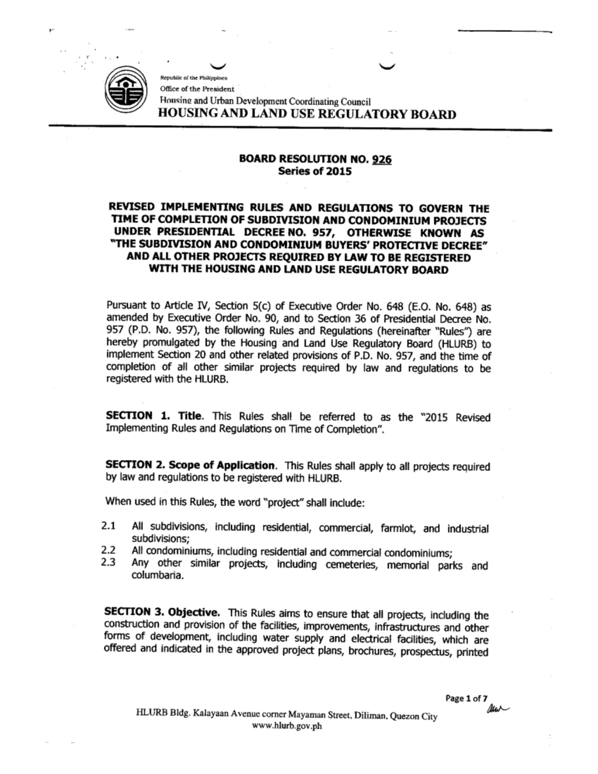 Revised Implementing Rules on Subdivision & Condo Projects (P.D. 957 ...