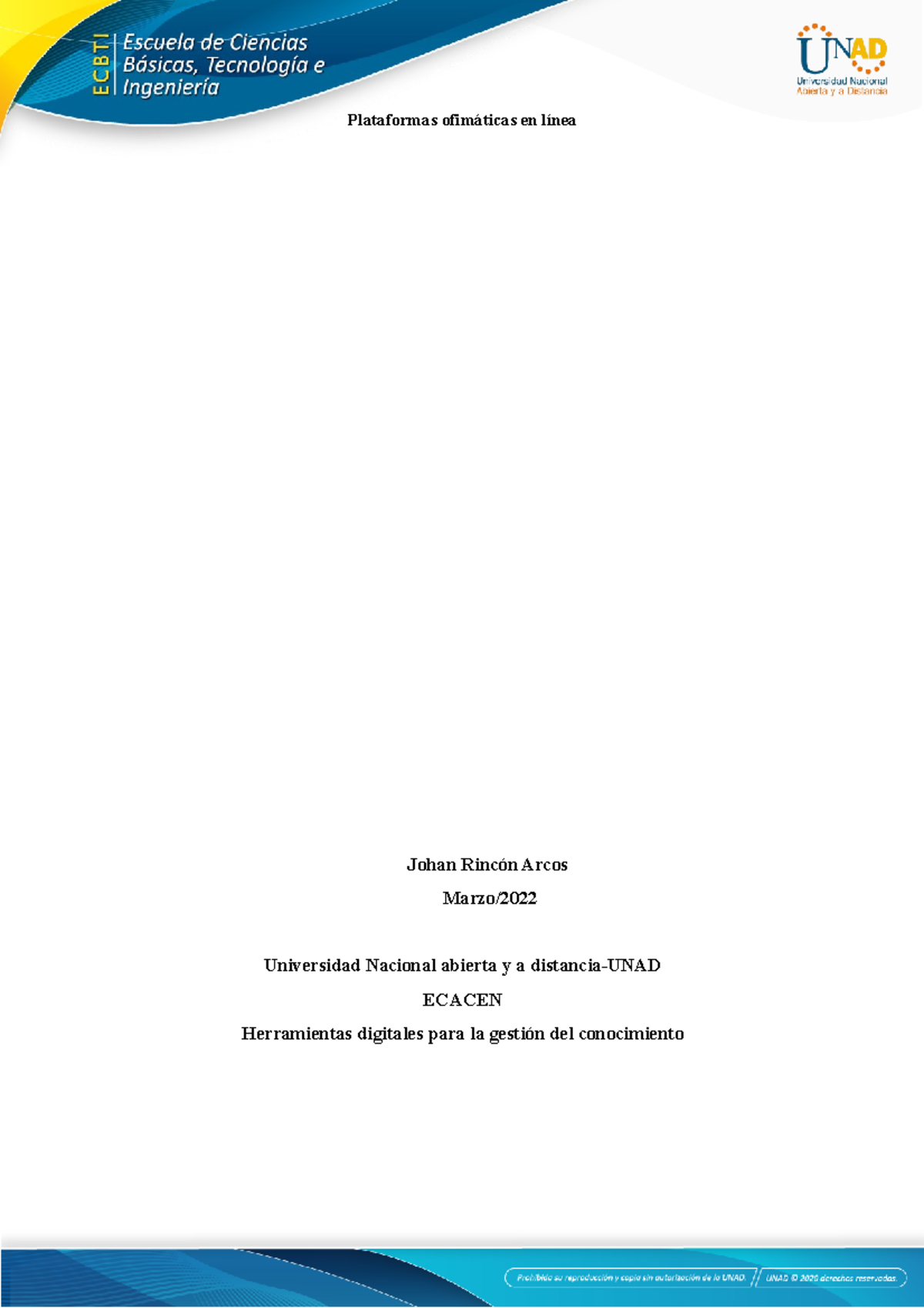 Tarea 2 Johan Rincon - Plataformas ofimáticas en línea Johan Rincón ...
