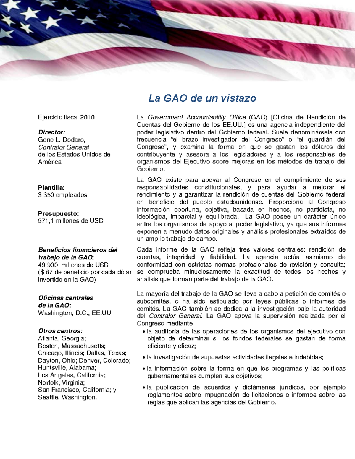 2.- S01 About GAO at a glance 2010 spanish - La GAO de un vistazo La ...