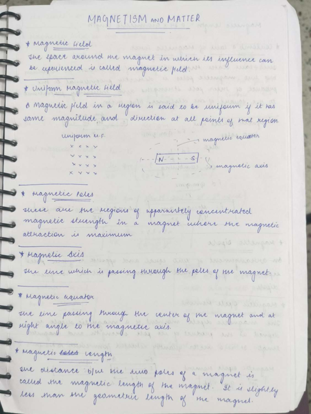 MAGNETL3M: Magnetism and Matter Overview for Final Exam - Studocu