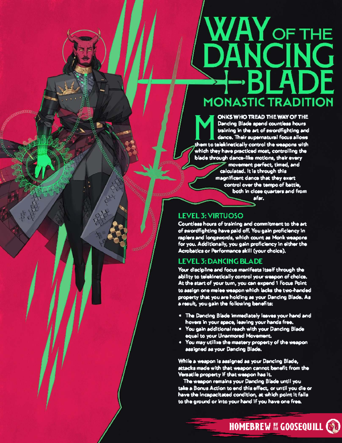 ONKS Level 3: Dancing Blade & Virtuoso Training Guide - Studocu