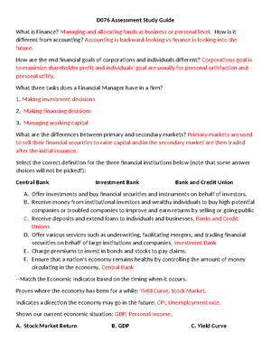 D333 Study Guide - D333 Study Guide Ctrl + click HERE for Supplemental ...