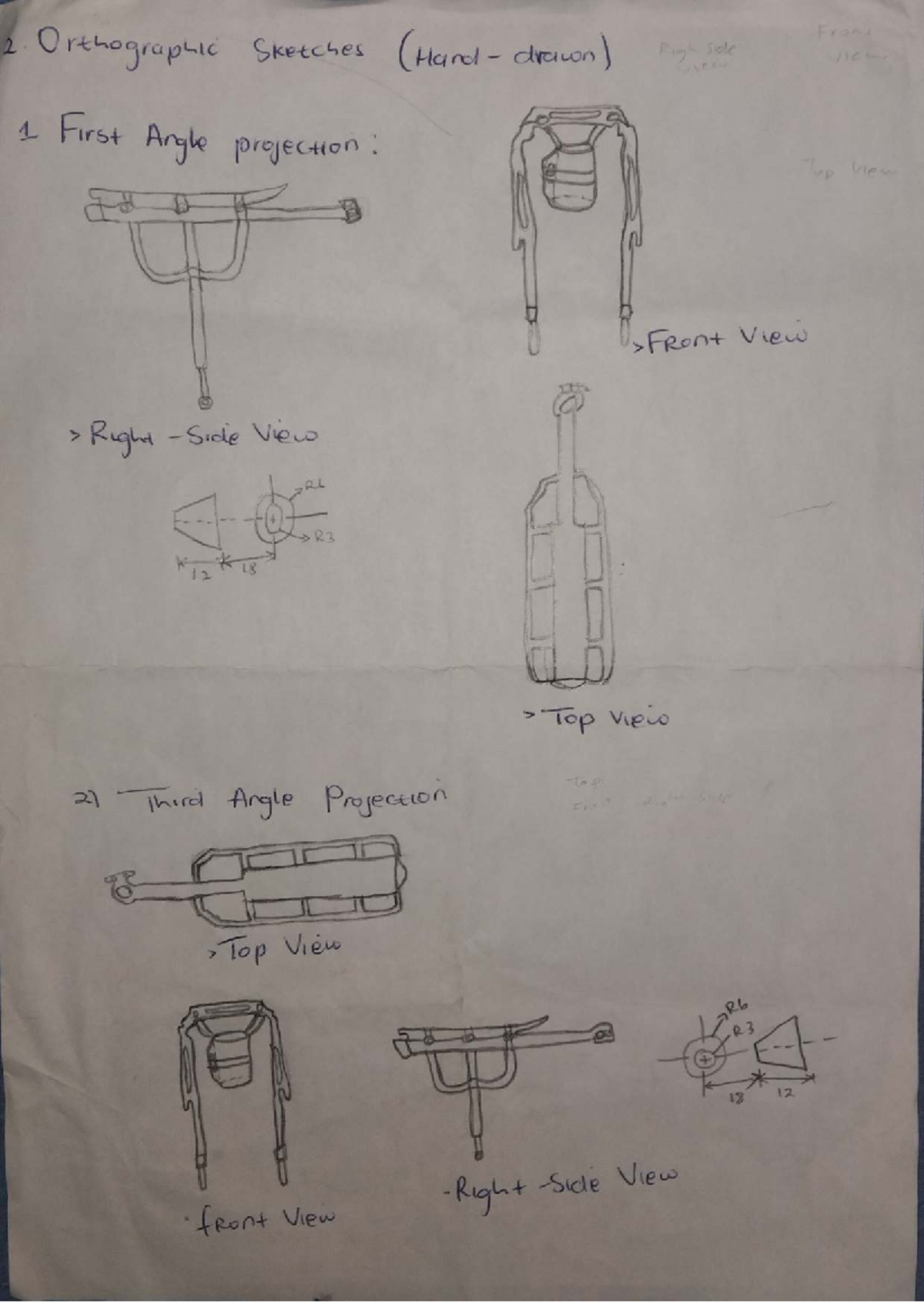 CAD 1 - Assignment: Understanding First & Third Angle Projection - Studocu