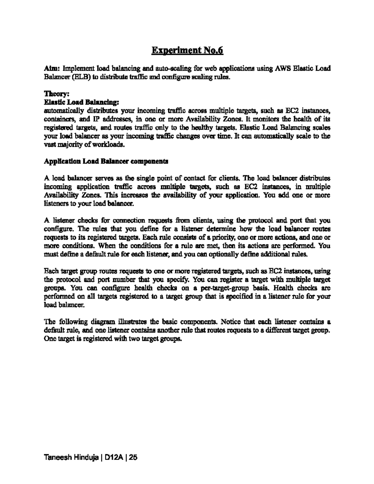 CC 6 - Implementing Load Balancing with AWS ELB for Web Apps - Studocu