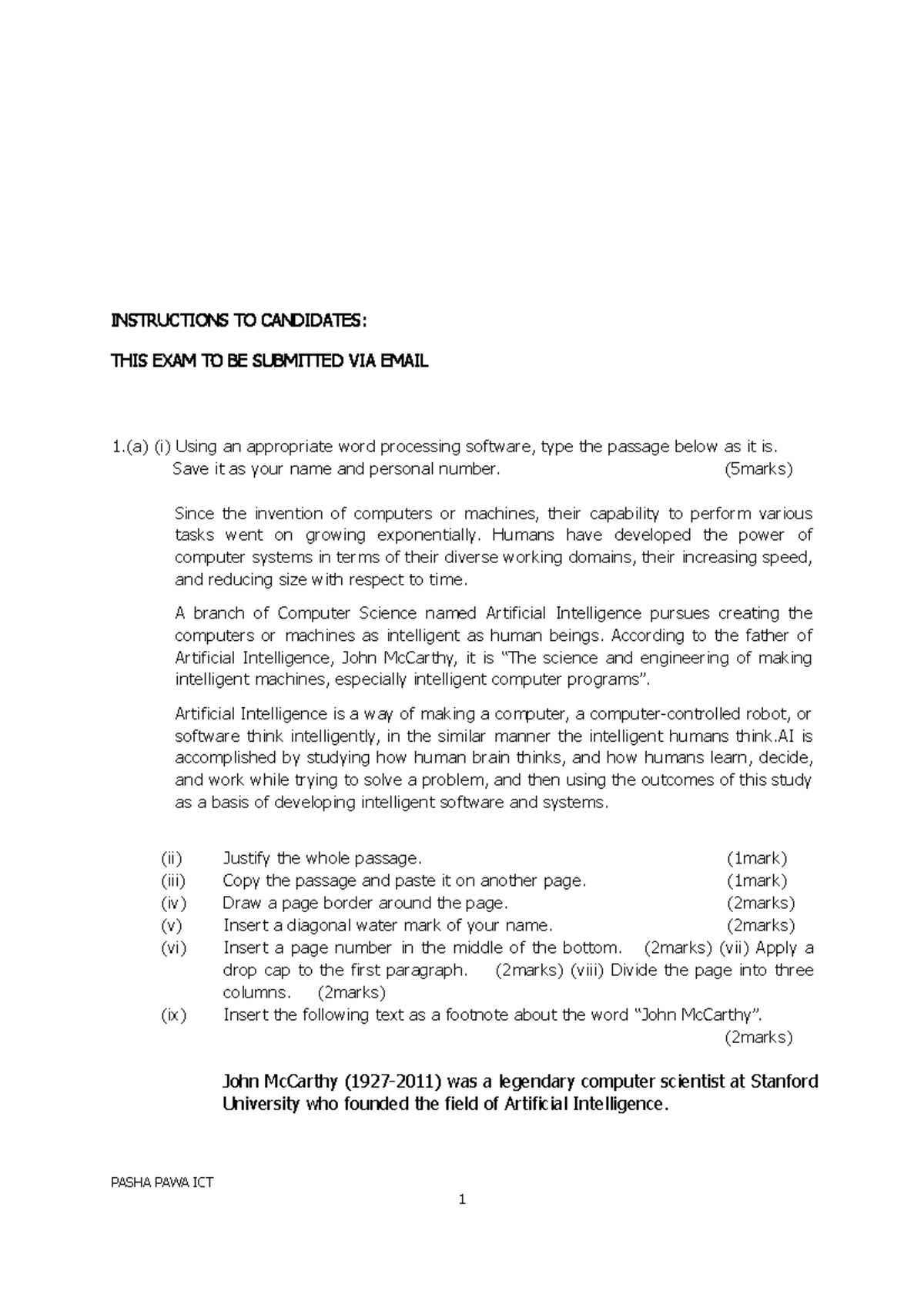 COMP EXAM - Comprehensive Skills Assessment Guide - Studocu