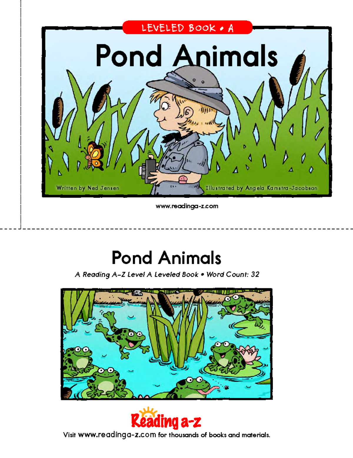 RAZ-A 001 Pond Animals - None to describe - readinga-z Pond Animals A ...