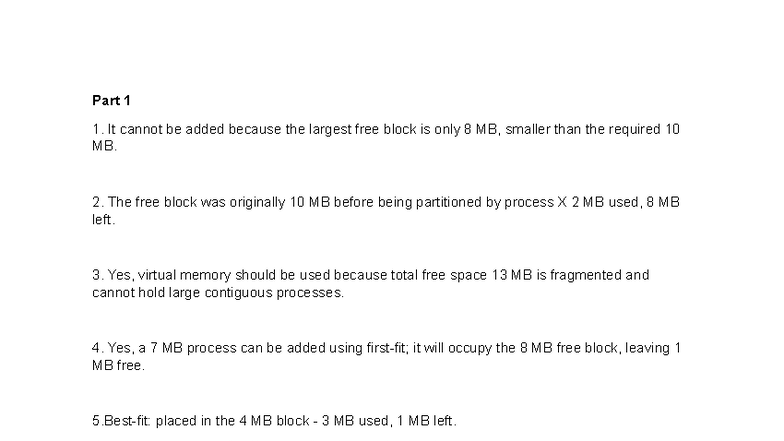 Virtual Memory Management: Linux vs Windows (Activity 1) - Studocu