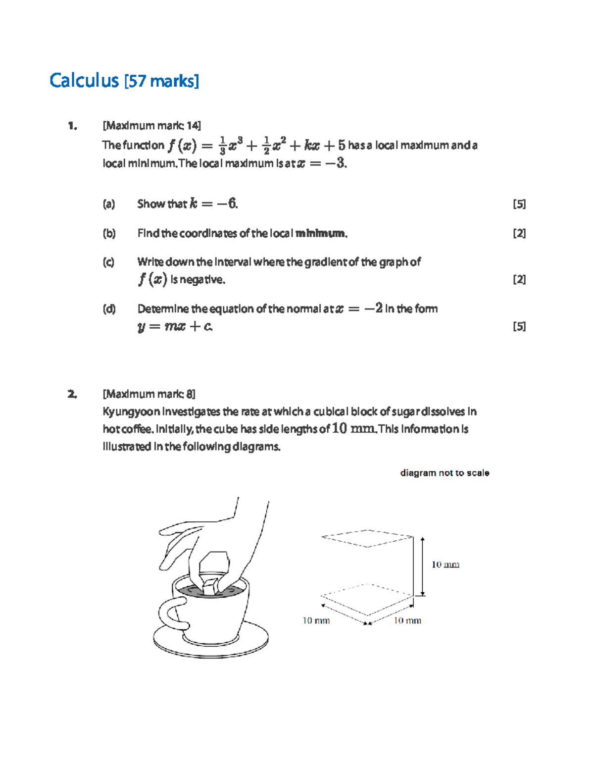 Calculus I: Differentiation, Tangents, and Normals Study Guide - Studocu