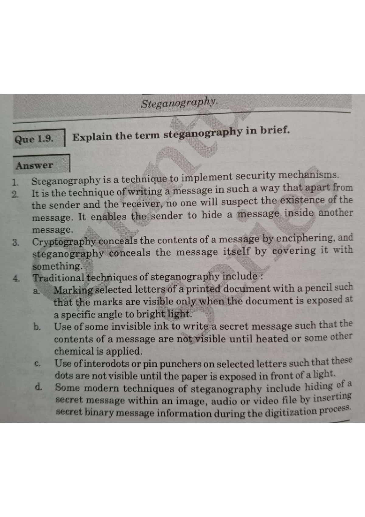 1000176293 - Brief Overview of Steganography Techniques - Studocu
