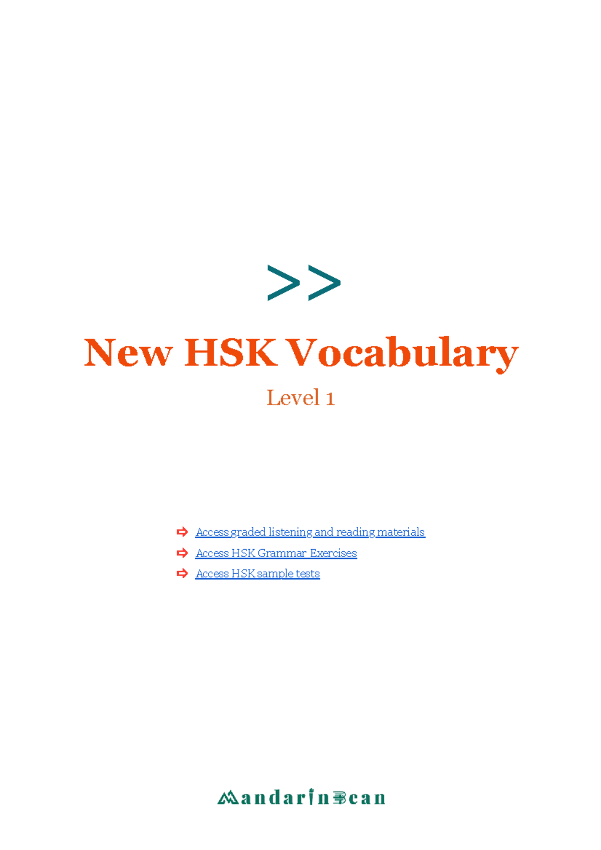 New HSK Vocabulary Level 1: Essential Words and Phrases - Studocu