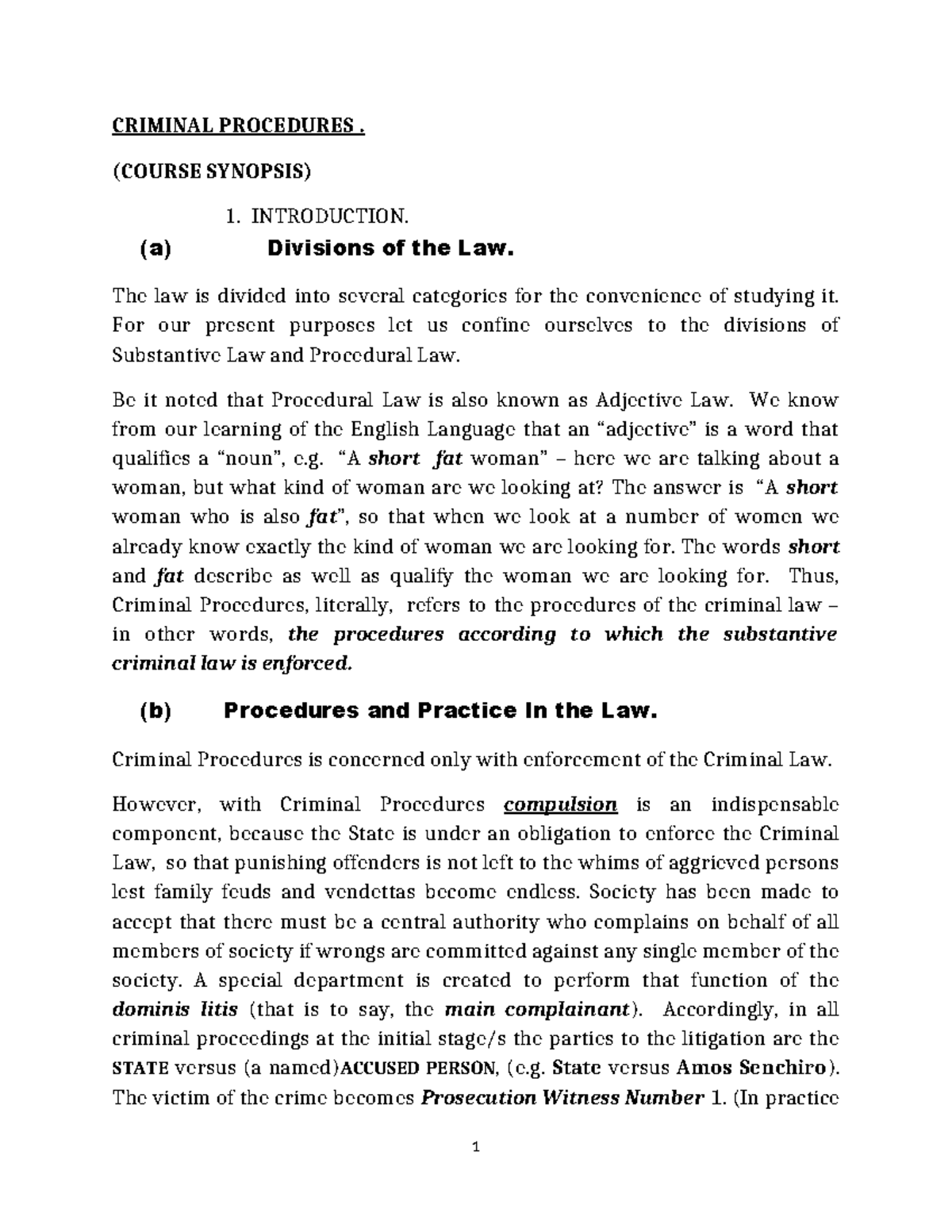 Criminal Procedures Overview: Key Terminology and Concepts in Botswana ...