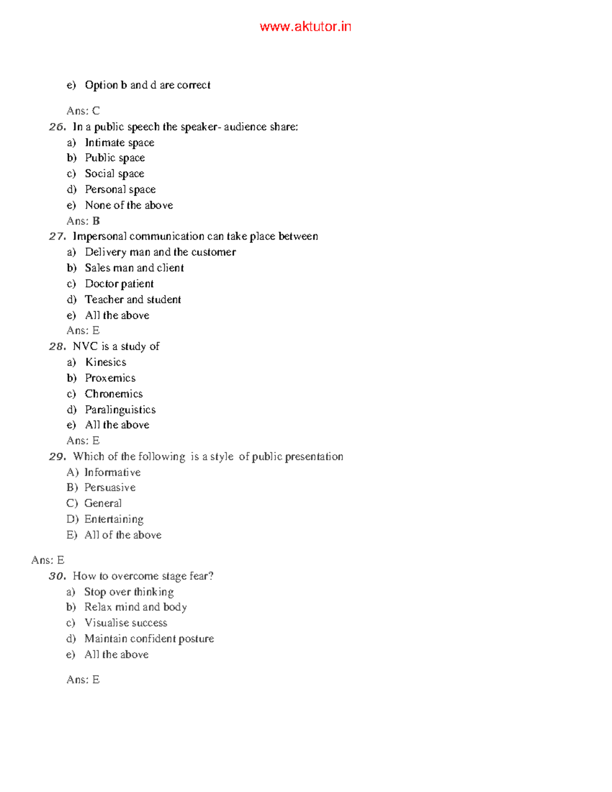 KAS 401 Technical Communication Unit IV Exam Notes - Studocu