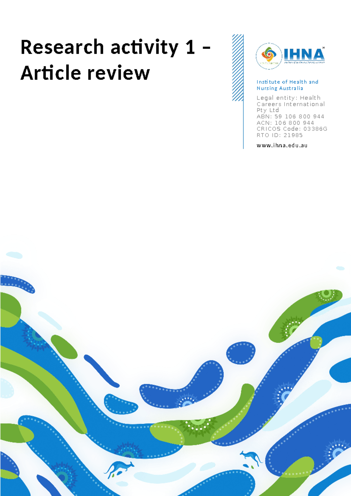 Research Activity 1: Article Review on Patient Safety Across 3 Nations ...