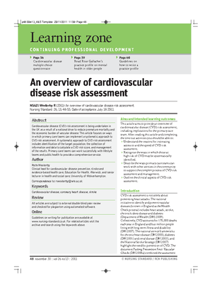 Lifestyle Strategies for Reducing Cardiovascular Disease Risk (CVD ...