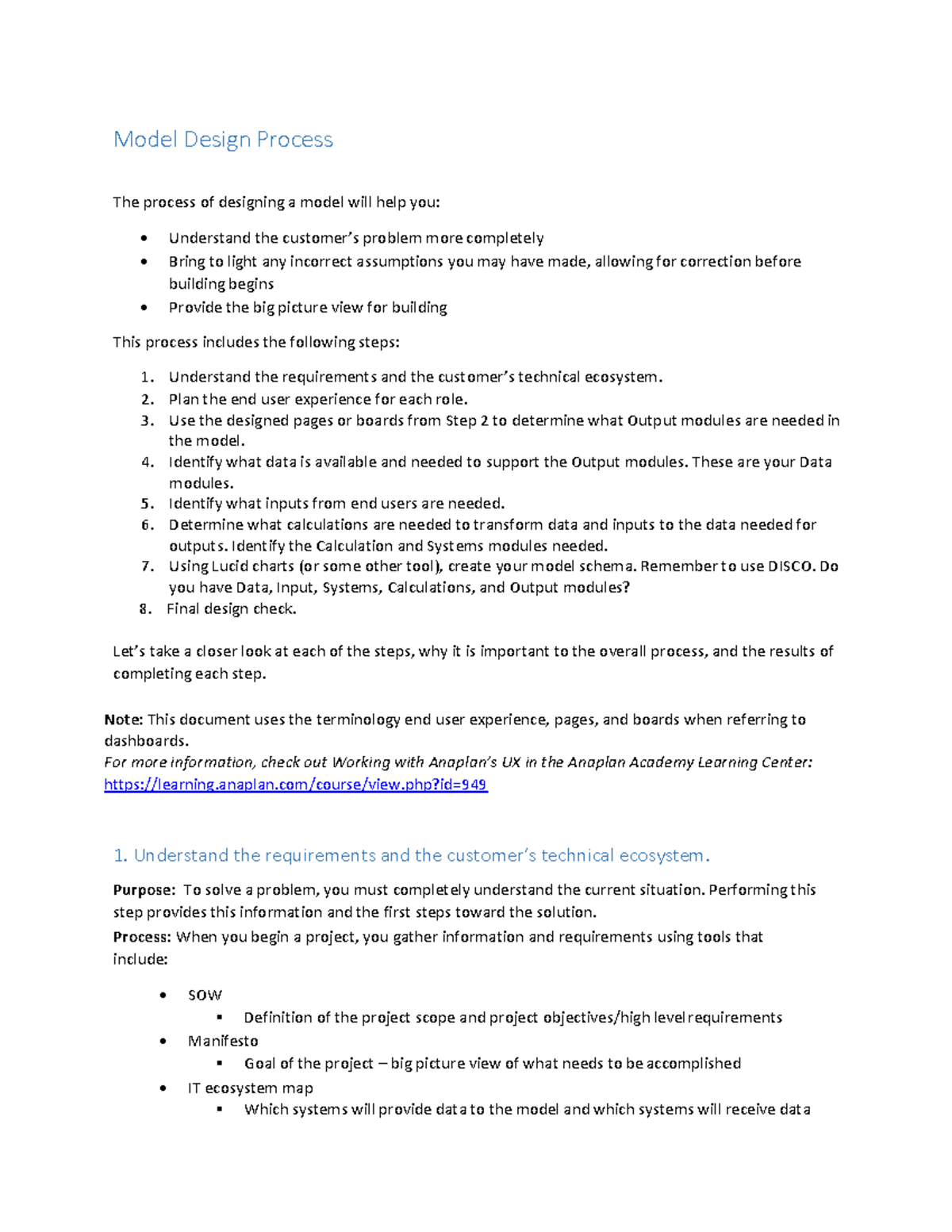 Model Design Process: Key Steps Using DISCO for Effective Models - Studocu