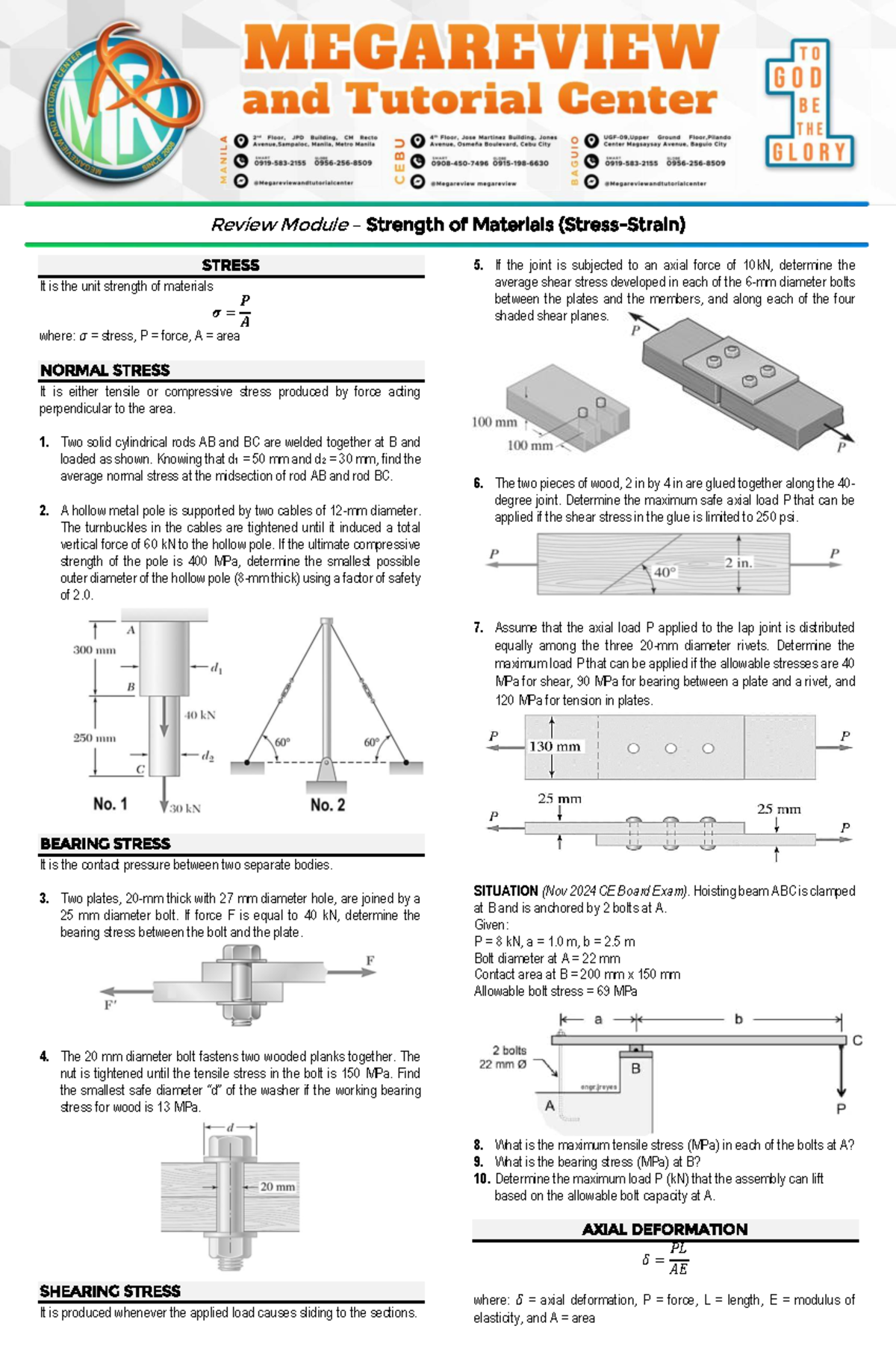 Review Module 18 - SMAT 1: Strength of Materials Stress Analysis - Studocu