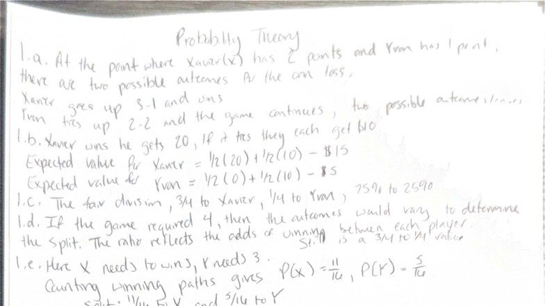 Probability Theory: Expected Values and Game Outcomes Analysis - Studocu