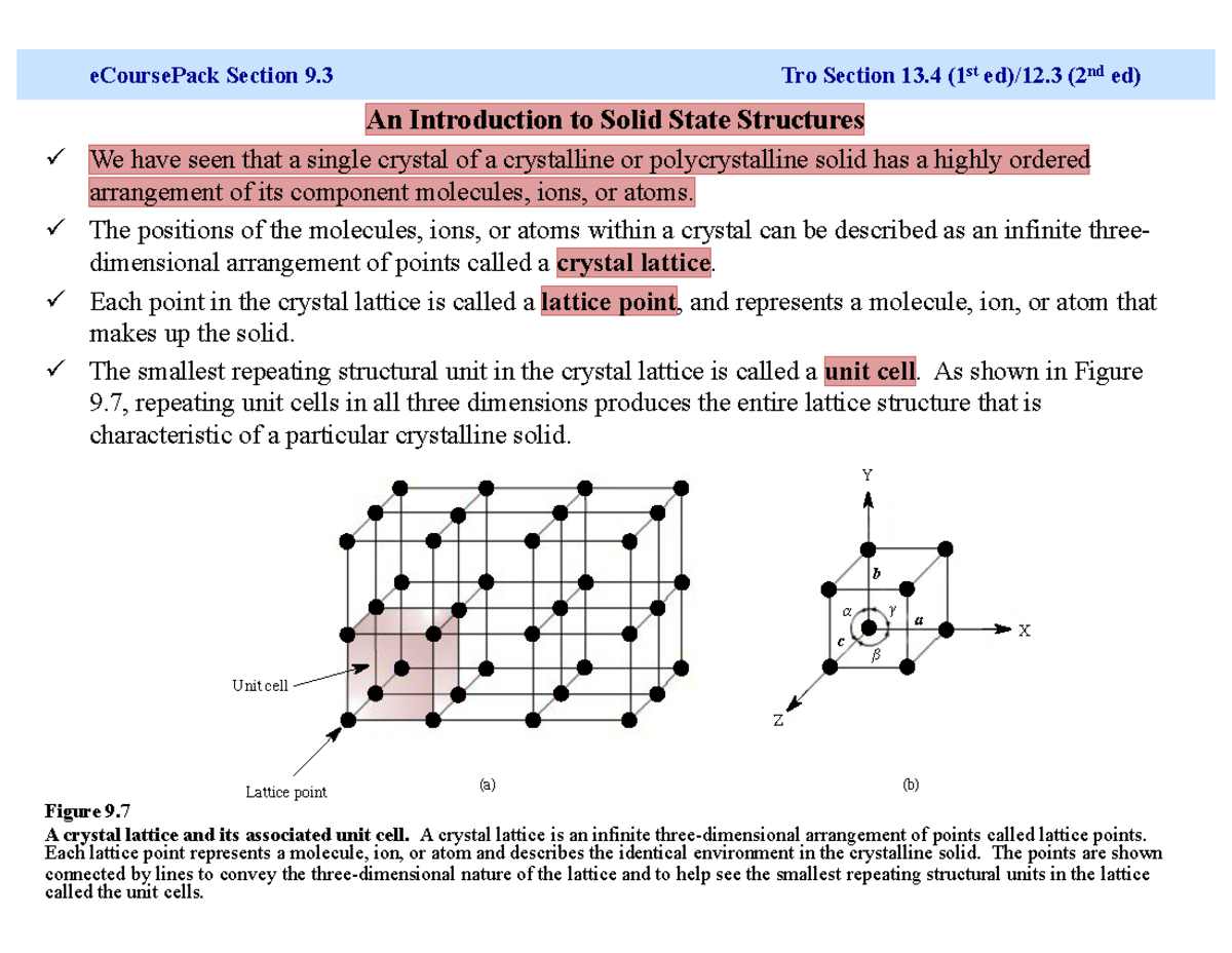 Body-Centered and Simple Cubic Arrangements in Crystalline Structures ...