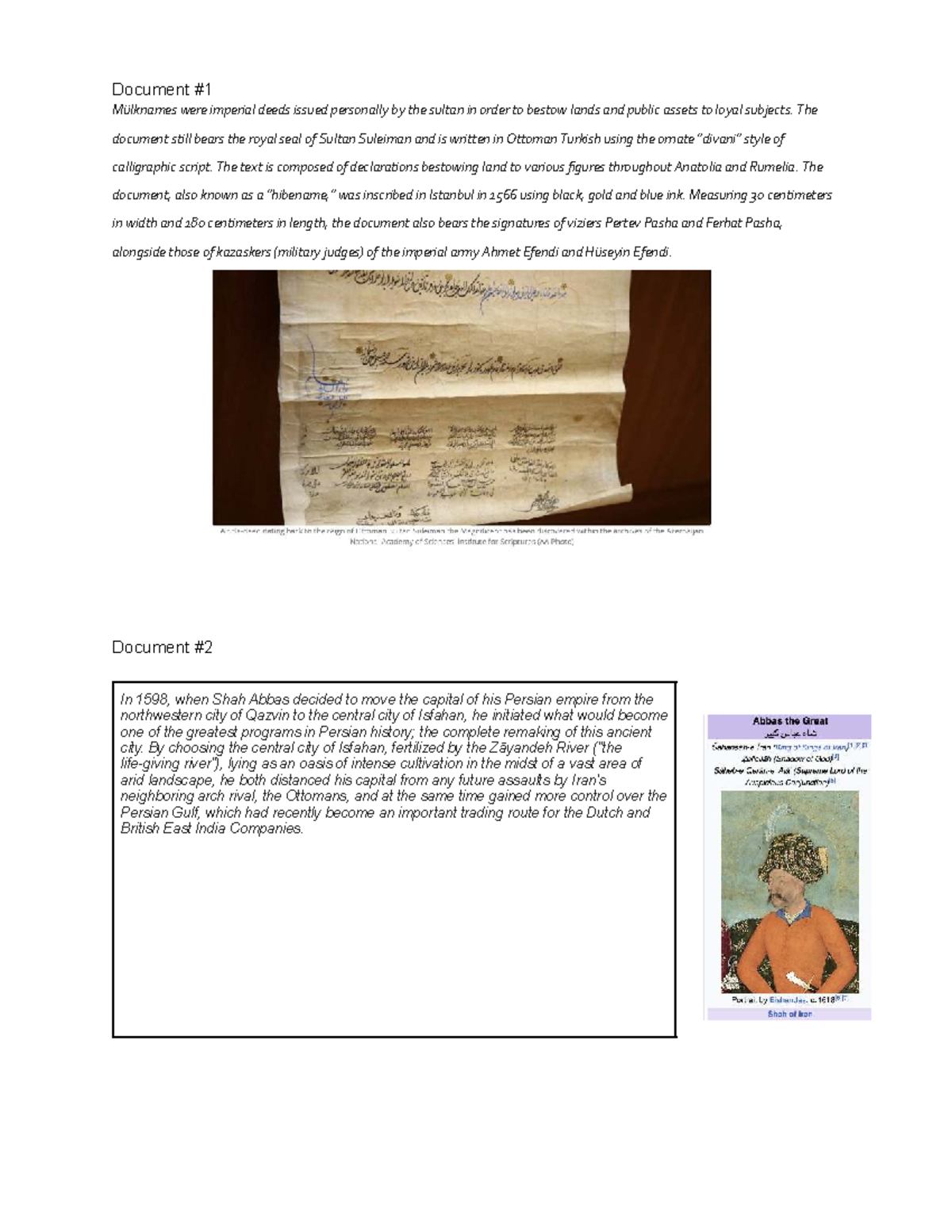 DBQ Quiz #1 Documents - AP World History Study Guide - Studocu