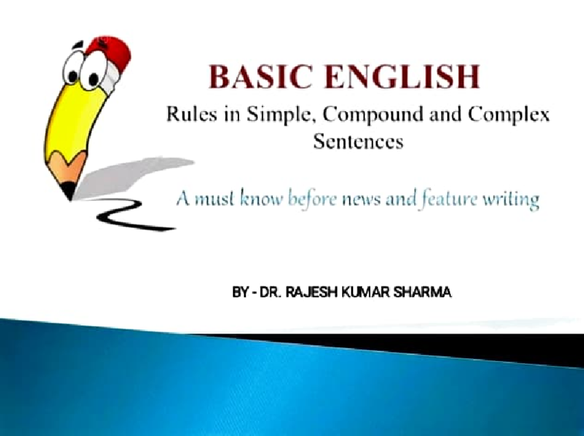 Basic English Rules: Simple, Compound & Complex Sentences - Uyttf - Studocu