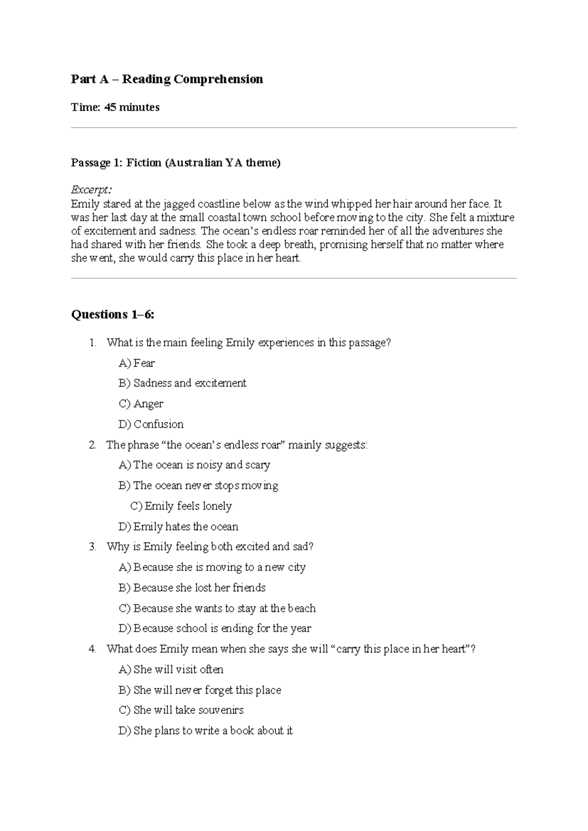 Allwell Year 7 Full Mock Test Practice Exam - Studocu