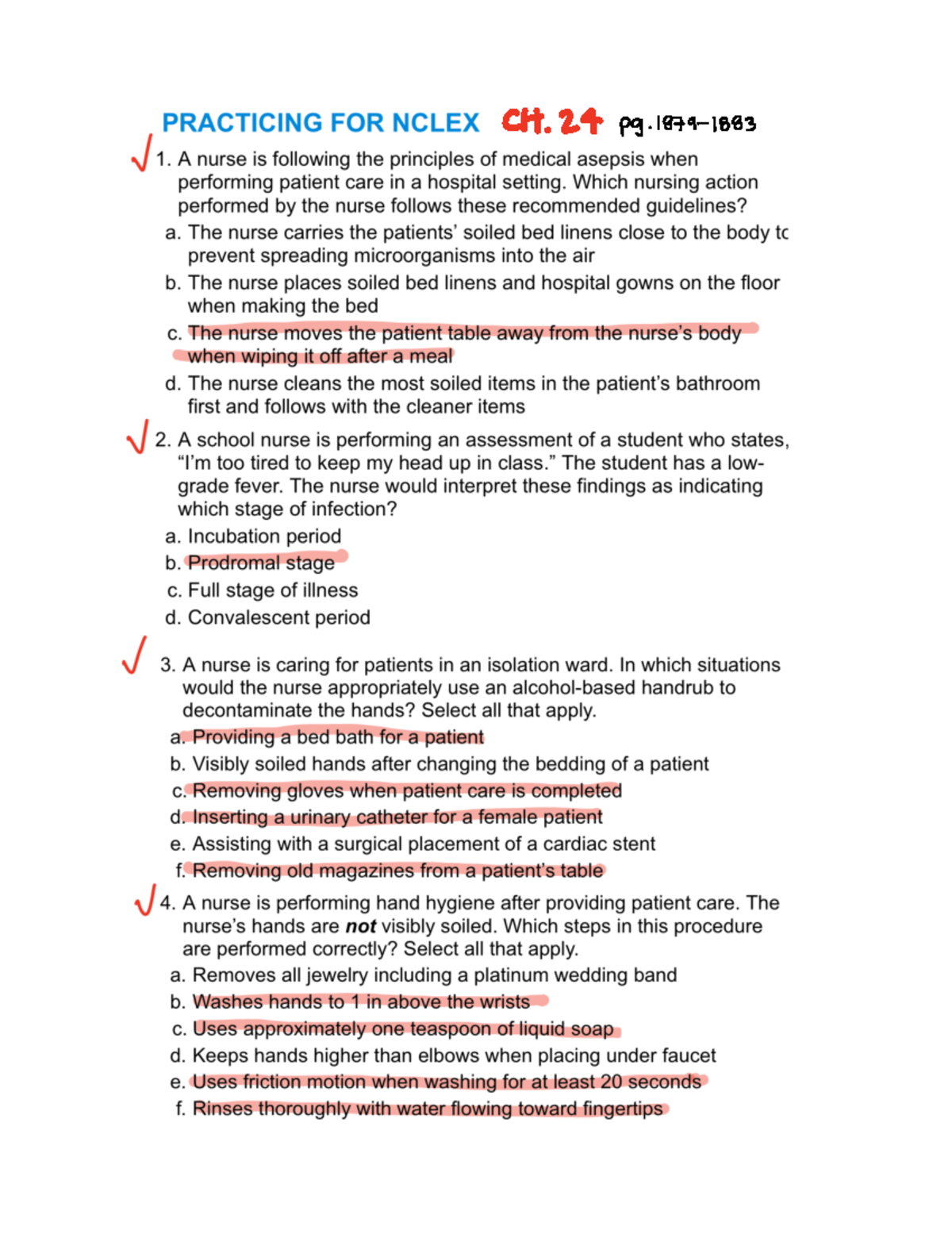 Nclex Style Questions Test 1 - PRACTICING FOR NCLEX CH 1. A nurse is ...