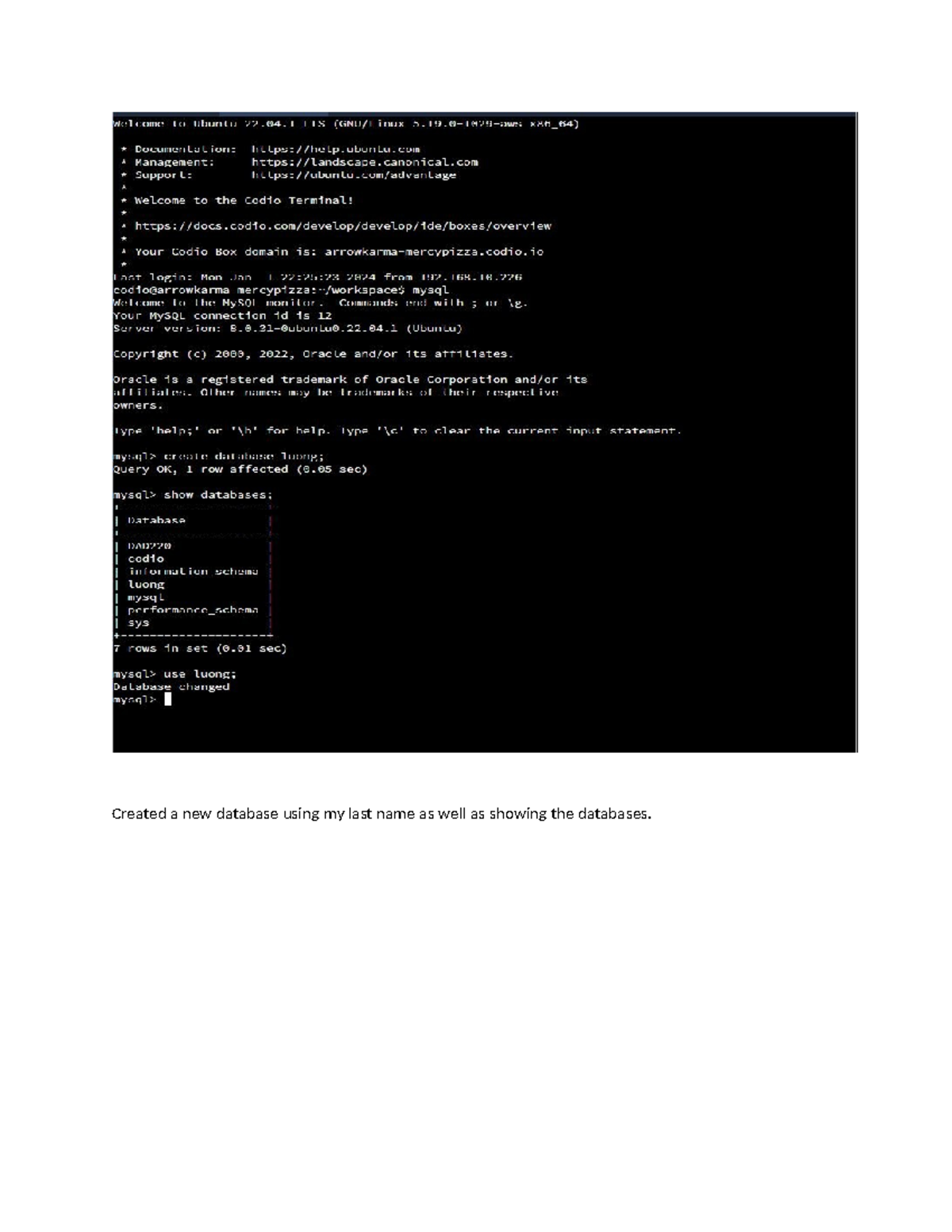 1-4 Lab Practicing Query Language in Codio JL - DAD-220 - Created a new ...
