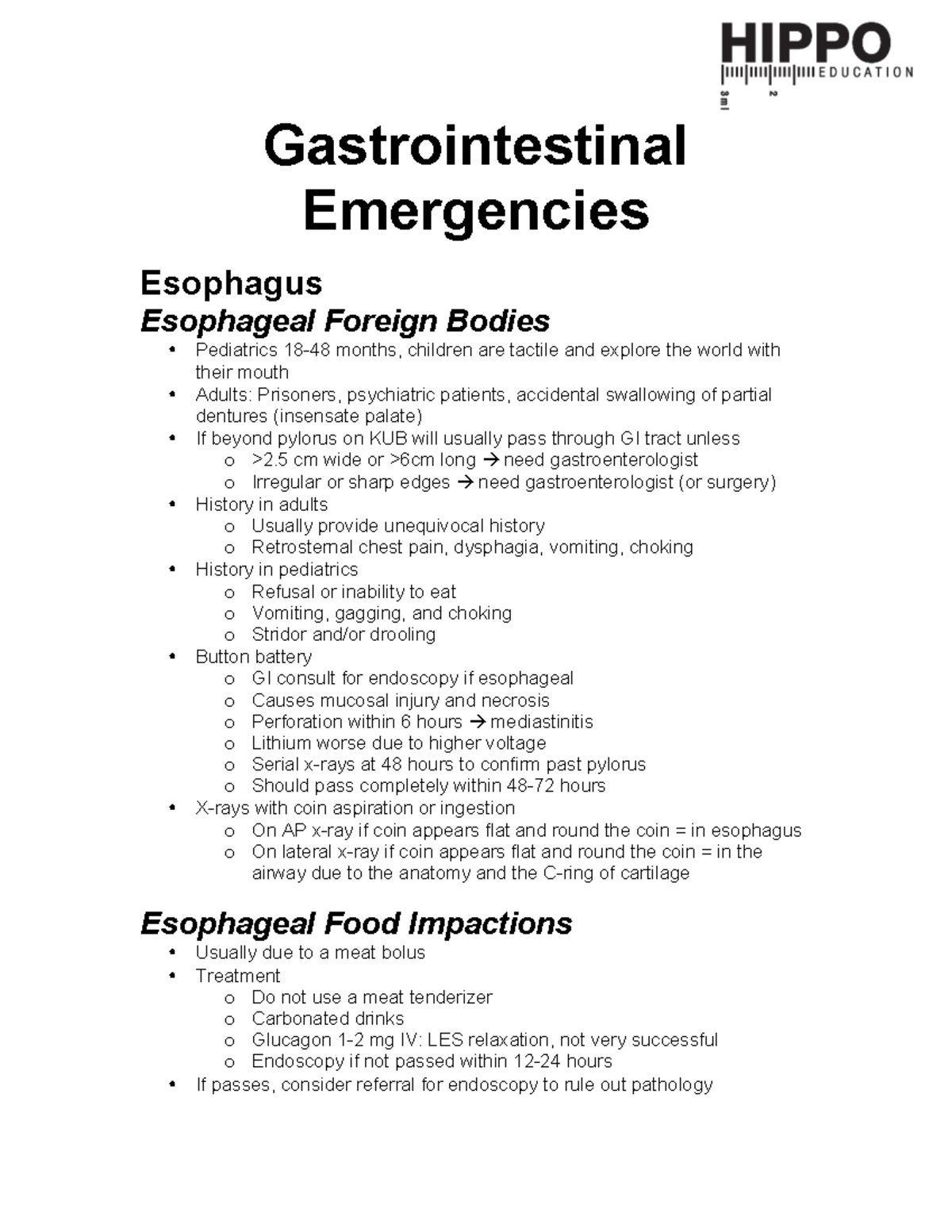 Gastrointestinal Emergencies: A Comprehensive Overview for Pediatrics ...