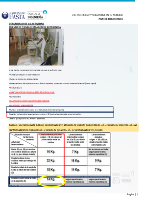 Final-ergonomia - Ergonomia - TOTAL 7 CUMPLE EL 60 % 4- cuatro PARCIAL ...