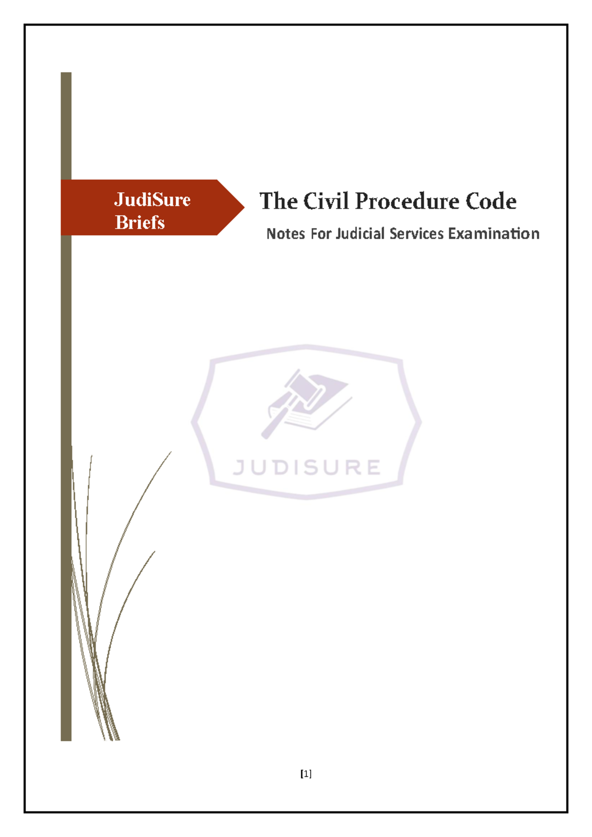 Judi Sure Briefs - CPC - Plx go through this notes - [ 1 ] JudiSure ...