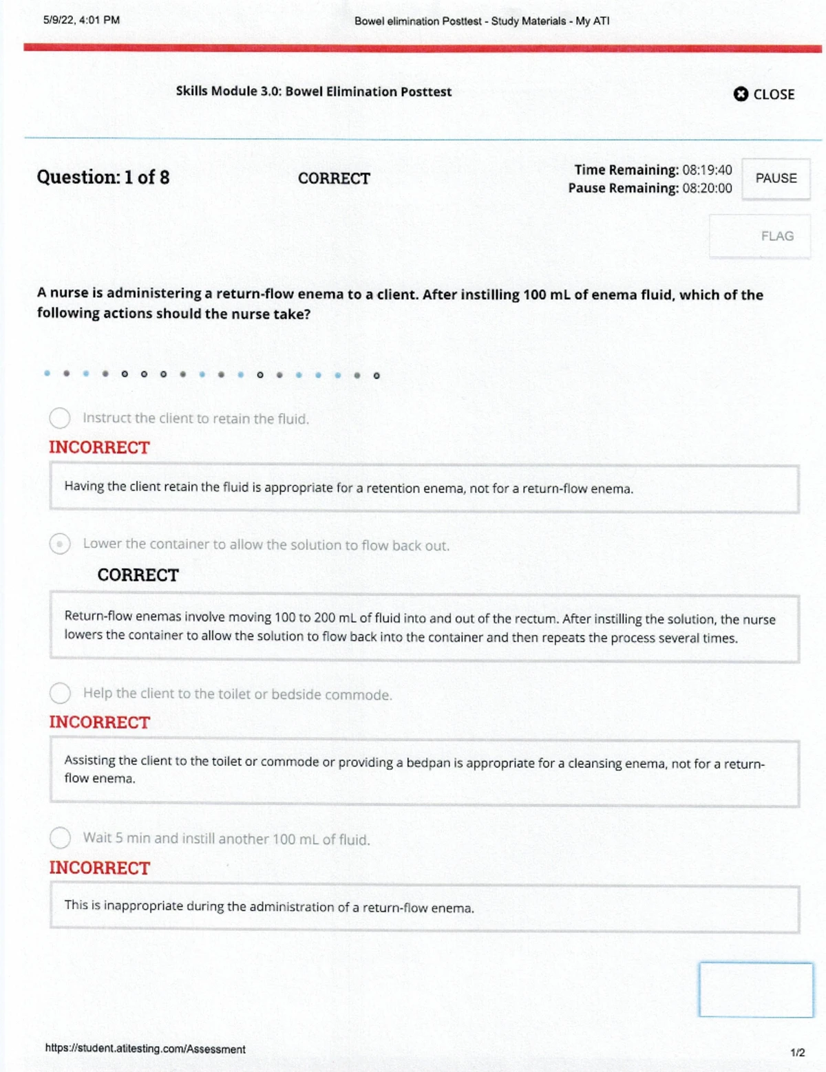 ATI Infection Control Posttest Study Guide - Ne Skills Module 3 ...