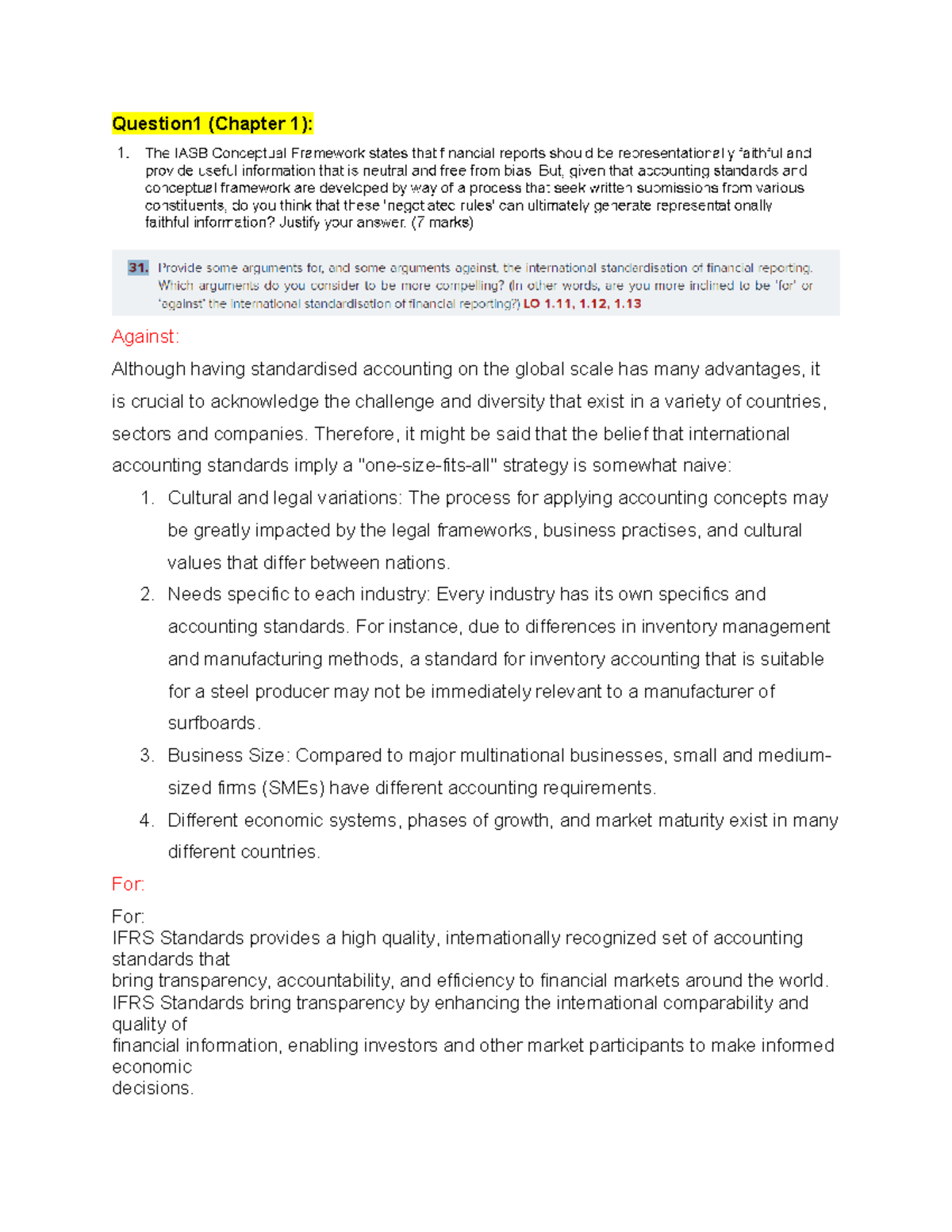 Quiz 1 Accounting Principles Revision (Ch. 1, 6, 8) - Studocu