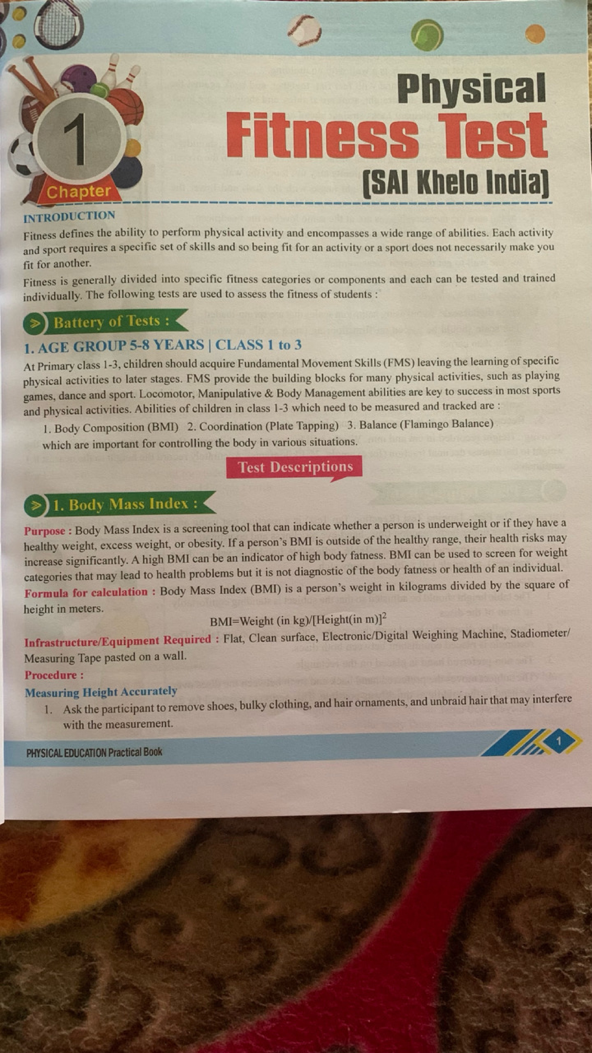 Physical Education Practical Tests Overview (SAI Khelo) - Studocu