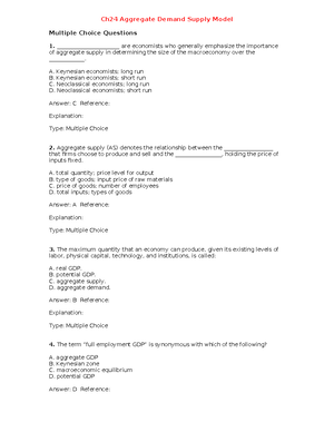 CH 3 Demand and Supply - ECON 1101 Chapter 3 - Ch03 Demand and Supply ...